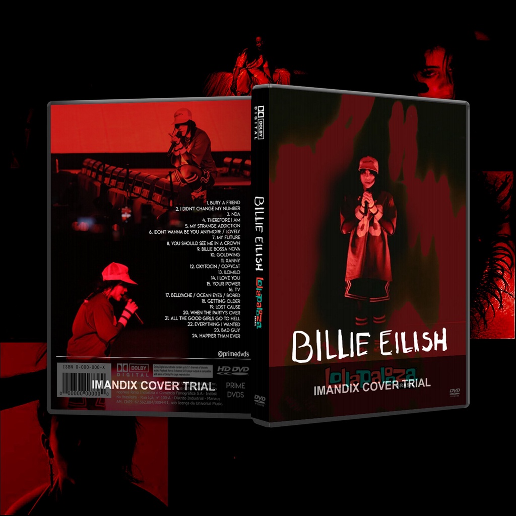 DVD BILLIE EILISH LOLLAPALOOZA | Shopee Brasil