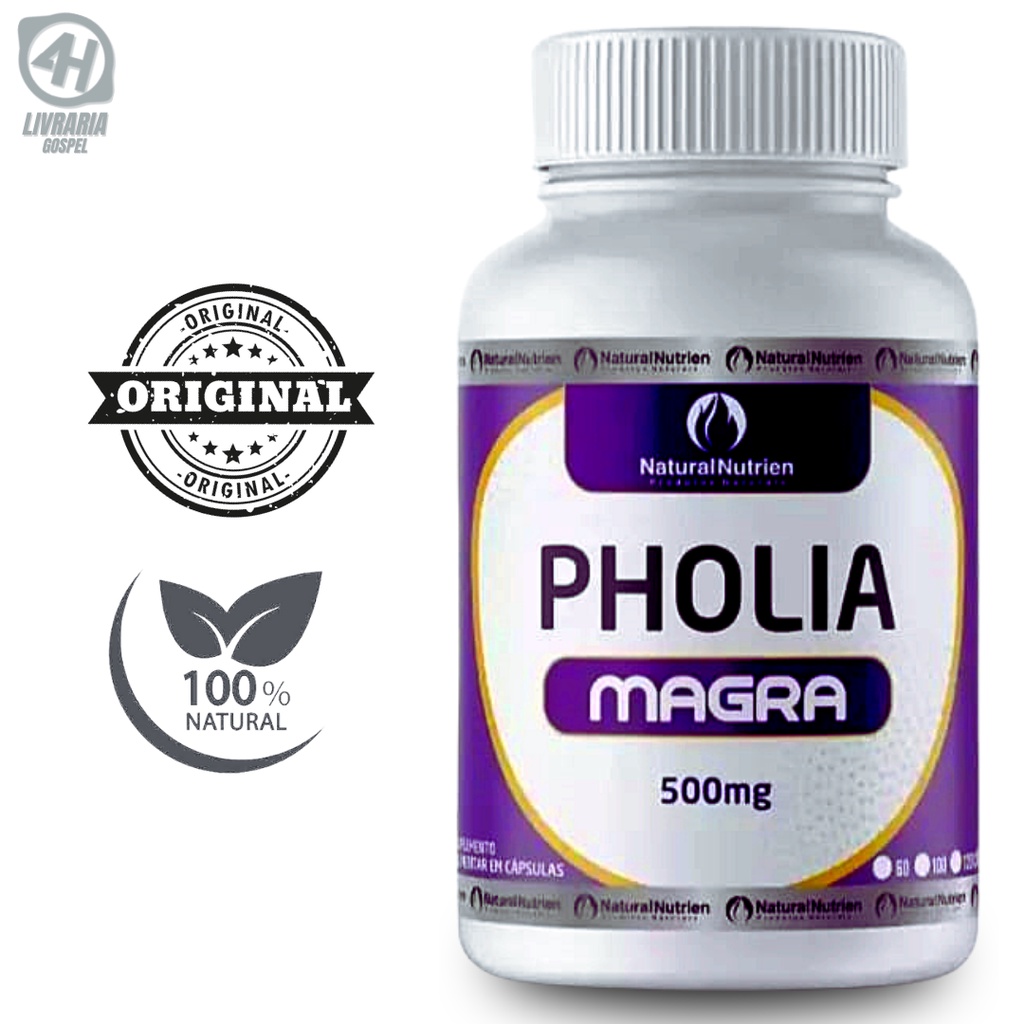Pholia Magra Embalagem 100 Cápsulas de 500mg Cada | Shopee Brasil