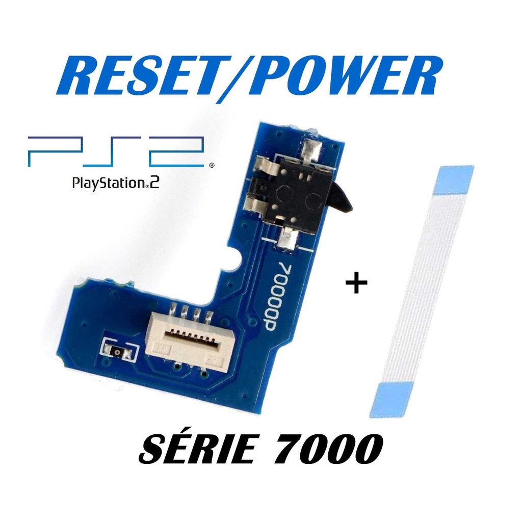 Kit Placa Reset + Cabo Flat Ps2 7000x Power Botão Liga Desliga | Shopee ...