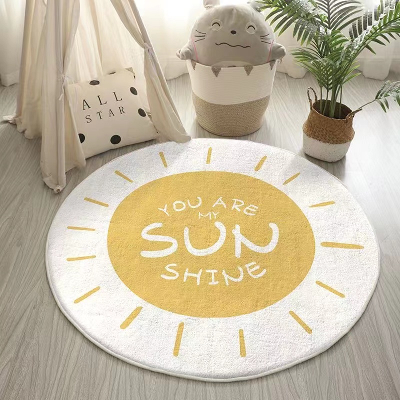 LOVA BABY-Tapete redondo macio aconchegante crianças tapete bonito ...