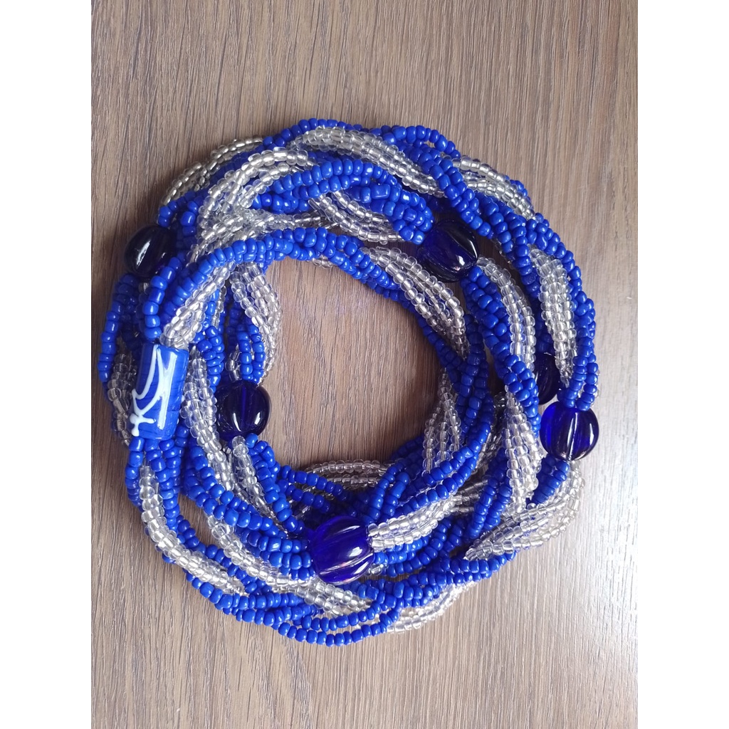 Braja 7 fios trançado Ogum Azul e Cristal umbanda candomblé | Shopee Brasil
