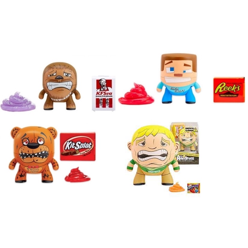 The Hangrees Paródia da Cultura pop Kit com 04 Bonecos Hangrees ...