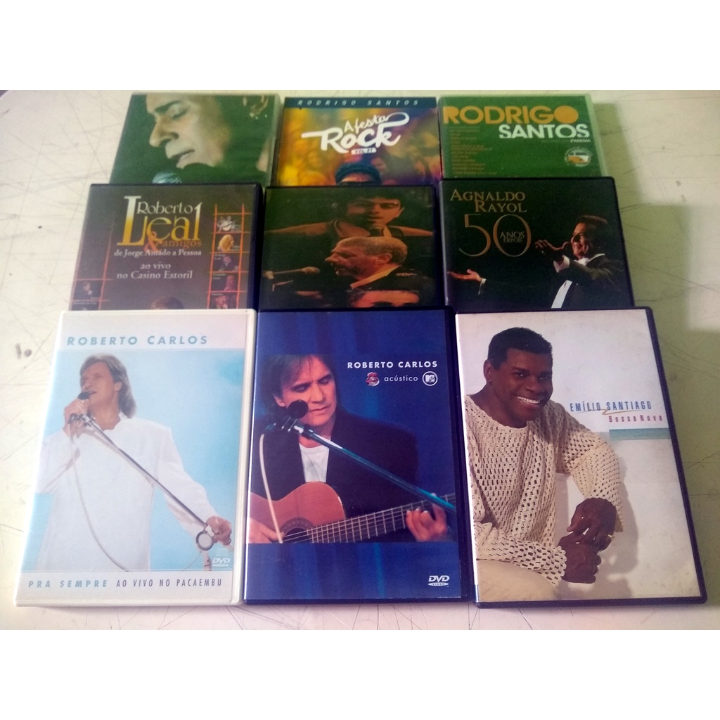 Kit com 9 DVDs Variados de shows | Shopee Brasil