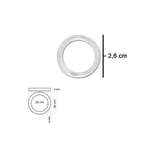 Argola Plástica 20mm Ritas - Pacote com 144 unidades - Diversas Cores ...