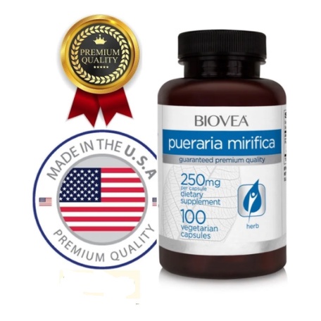 Pueraria Mirífica Biovea 100 Cápsulas Aumento dos Seios e Glúteos Naturalmente - Biovea | Shopee ...