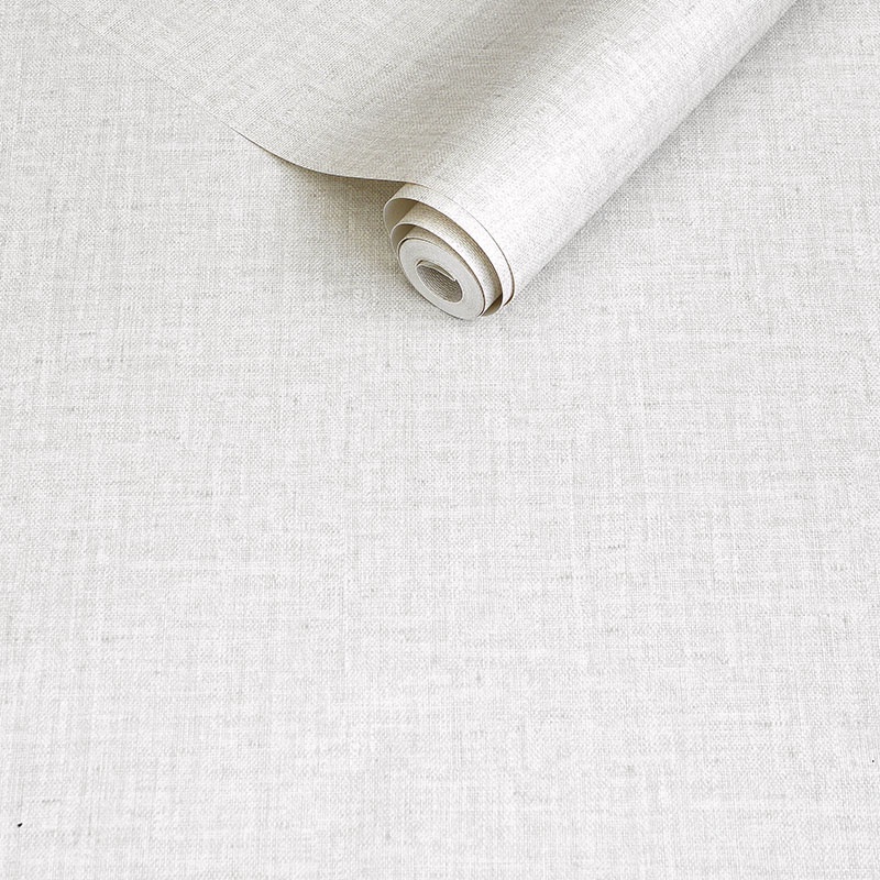 Papel de Parede Linho Tom Areia (Bege Claro) - Rolo 10 metros de ...