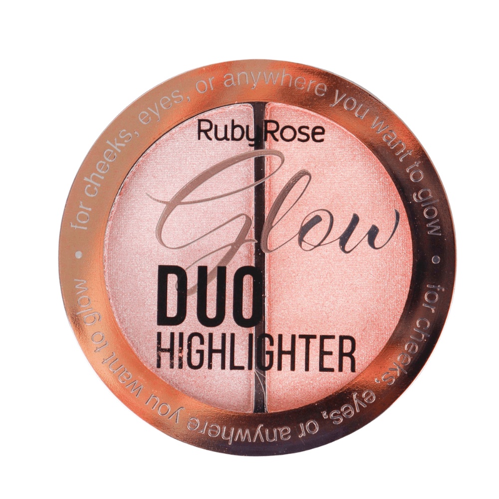 Duo Iluminador Glow Ruby Rose HB-7522 | Shopee Brasil