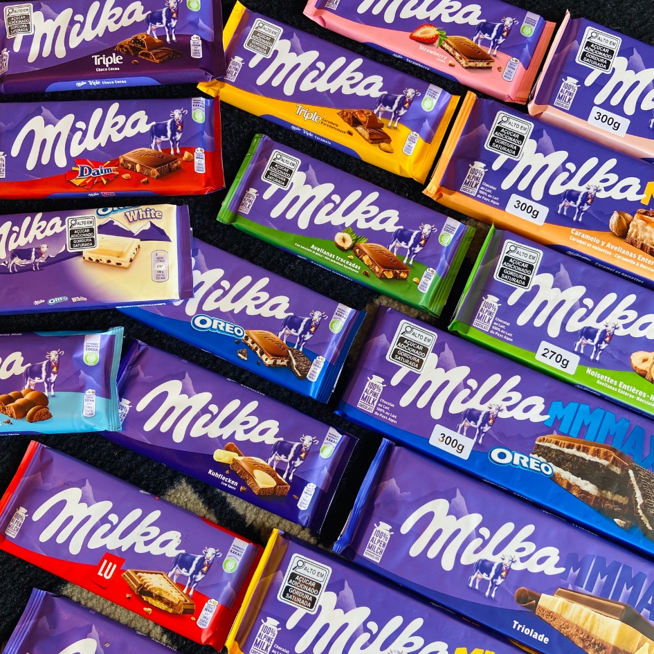 MILKA BARRA DE CHOCOLATE 100G - TODOS OS SABORES | Shopee Brasil