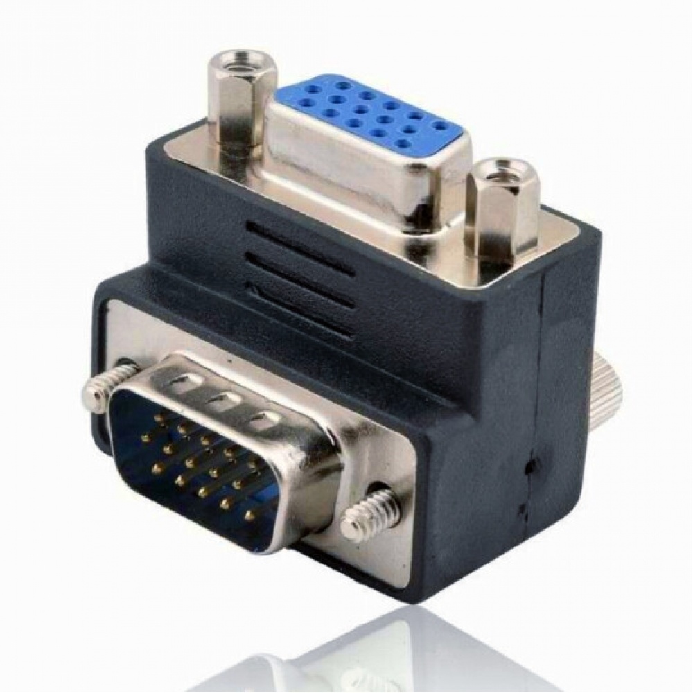 Adaptador Vga Em L Macho X Femea 90 Graus | Shopee Brasil