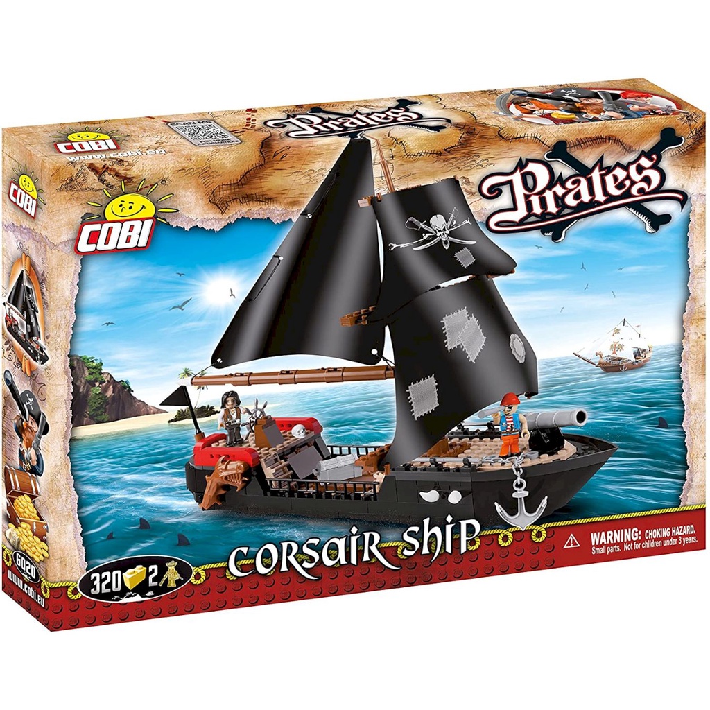Corsair Ship - Navio Corsário - Piratas - Blocos de Montar 320 Peças ...