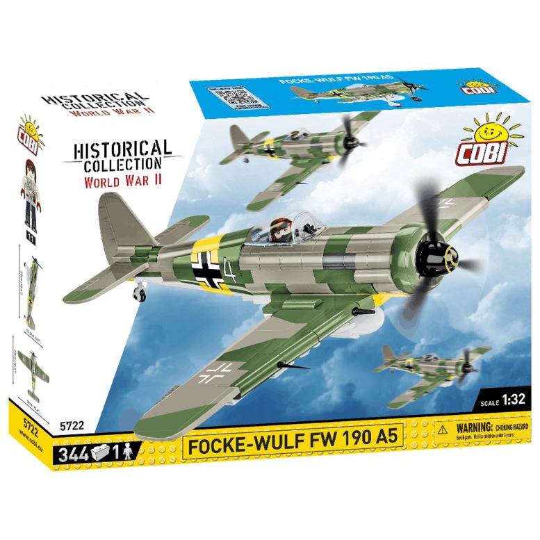 Avião de Caça Alemão Focke Wulf FW 190 A5 - Blocos de Montar 344 Peças ...