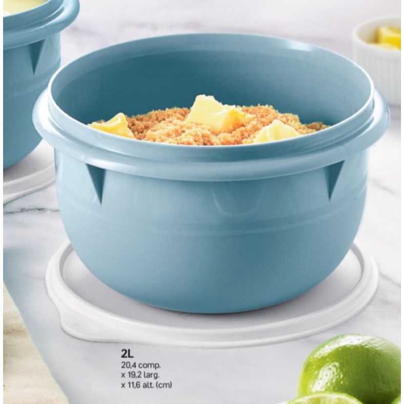 Tupperware Tigela Batedeira 2 Litros Azul Dolphin | Shopee Brasil