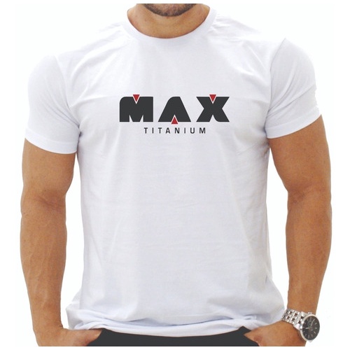 Camiseta Max Titanium Masculina De Academia | Shopee Brasil