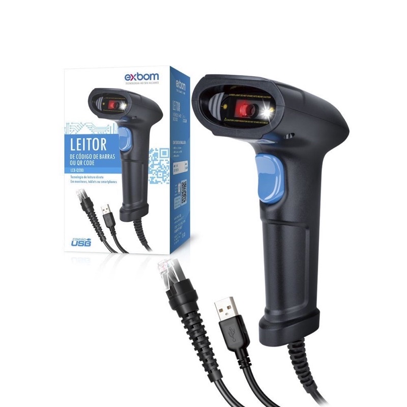 Leitor de Codigo de Barras E Ler QR Code LCB-Q200 EXBOM Original ...