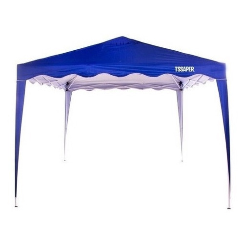 Tenda Gazebo 3x3 Articulado Dobravel Azul Camping Praia | Shopee Brasil