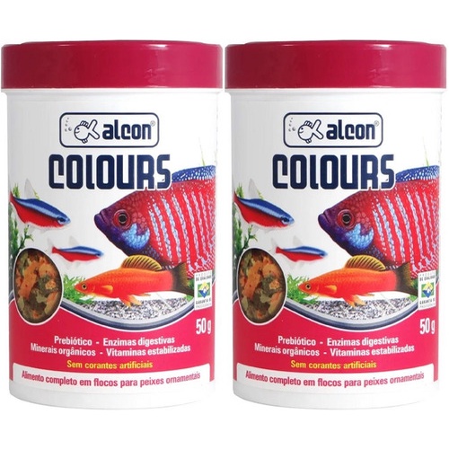 Kit Com 2 Rações Alcon Colours 50g | Shopee Brasil