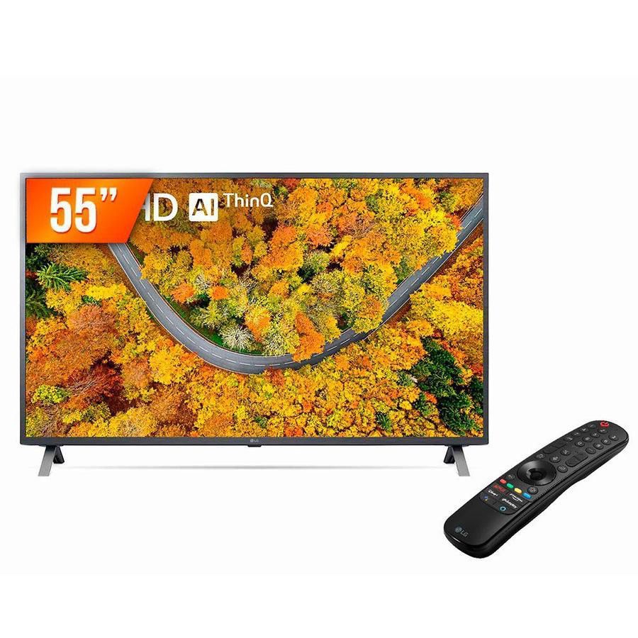 Smart TV LG 55 polegadas com inteligência artificial | Shopee Brasil