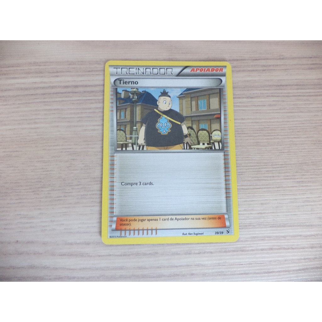 CARD POKEMON TIERNO | Shopee Brasil