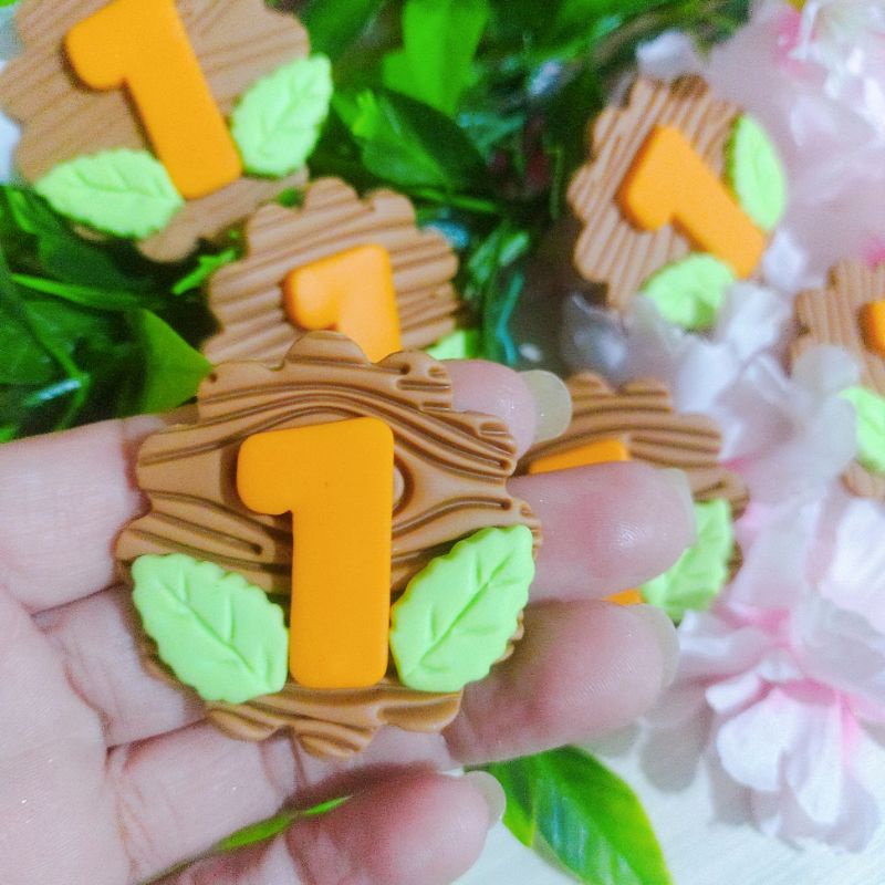 Aplique de Biscuit Tema Safári Tag para Lembrancinha Personalizada kit ...