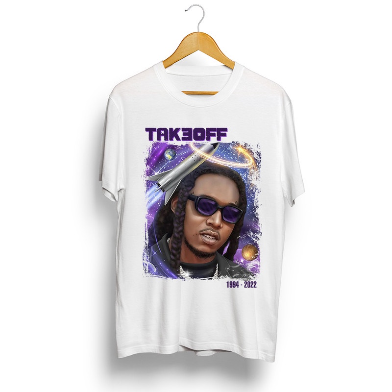 Camiseta Takeoff Rap Trap Hip Hop | Shopee Brasil