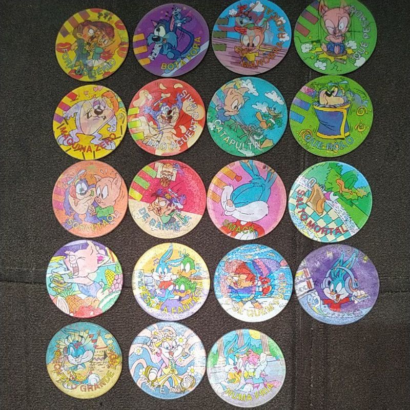 Tazos Tiny toon Mega-tazos - 181 a 200 | Shopee Brasil
