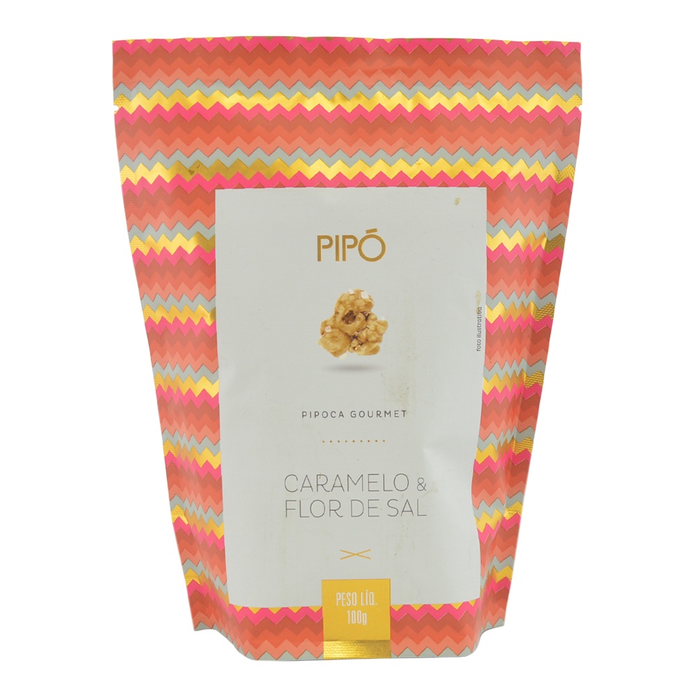 Pipoca Doce Gourmet Sabor Caramelo E Flor De Sal Pipo Gourmet 100 G ...