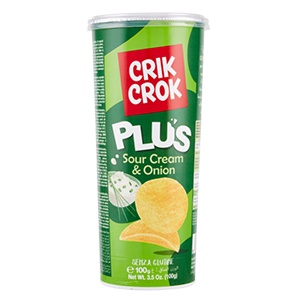 Batata Frita Crik Crok Plus Sour Cream Onion 100 G | Shopee Brasil