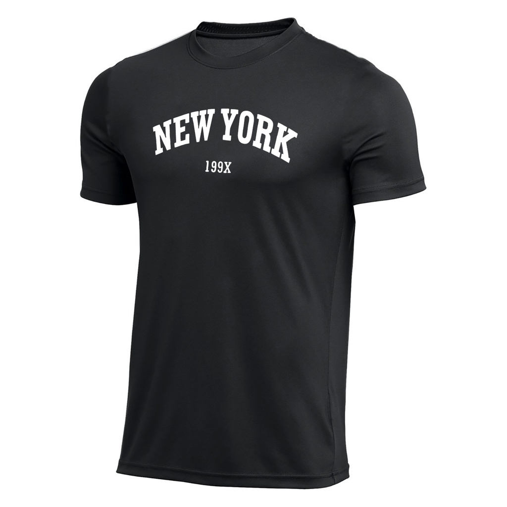 camiseta masculina dry fit Logo Cidade New York 199X Branca para ...