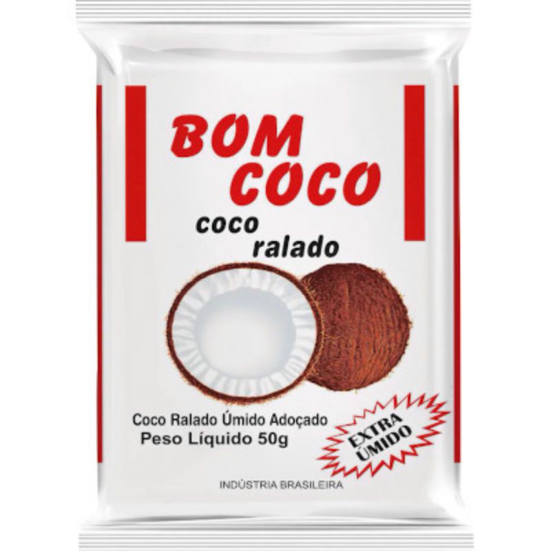 coco-ralado-umido-e-adocado-bom-coco-pacote-50g | Shopee Brasil