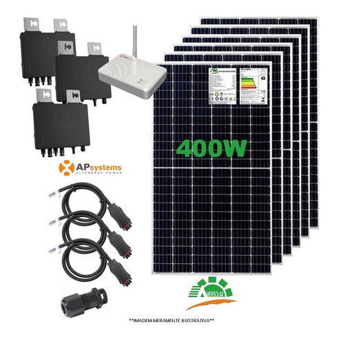 Kit Painel Solar De 4,0kwp Microinversor Apsystem Yc600-110v | Shopee ...
