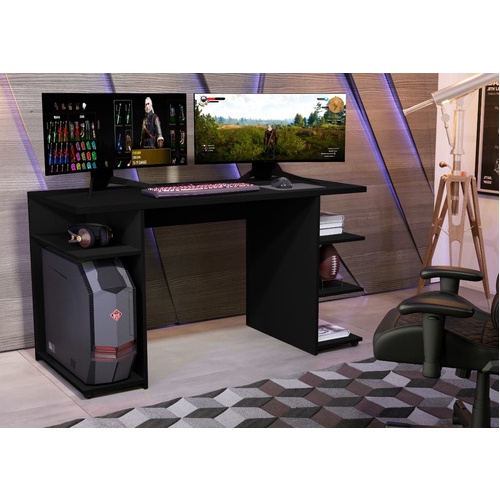 Mesa Gamer Para Jogos Black-germai | Shopee Brasil