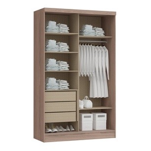 Guarda-roupa Modulado Casal 8 Portas 7 Gavetas Espelhado Wt | Shopee Brasil