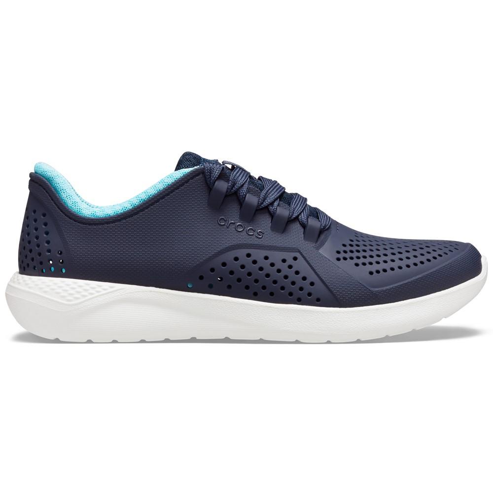 Tenis crocs literide pacer w navy/ice blue | Shopee Brasil
