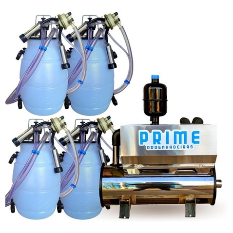 Ordenhadeira Inox Bv 450, Motor 2 Cv, 4 Conjuntos De Ordenha | Shopee Brasil