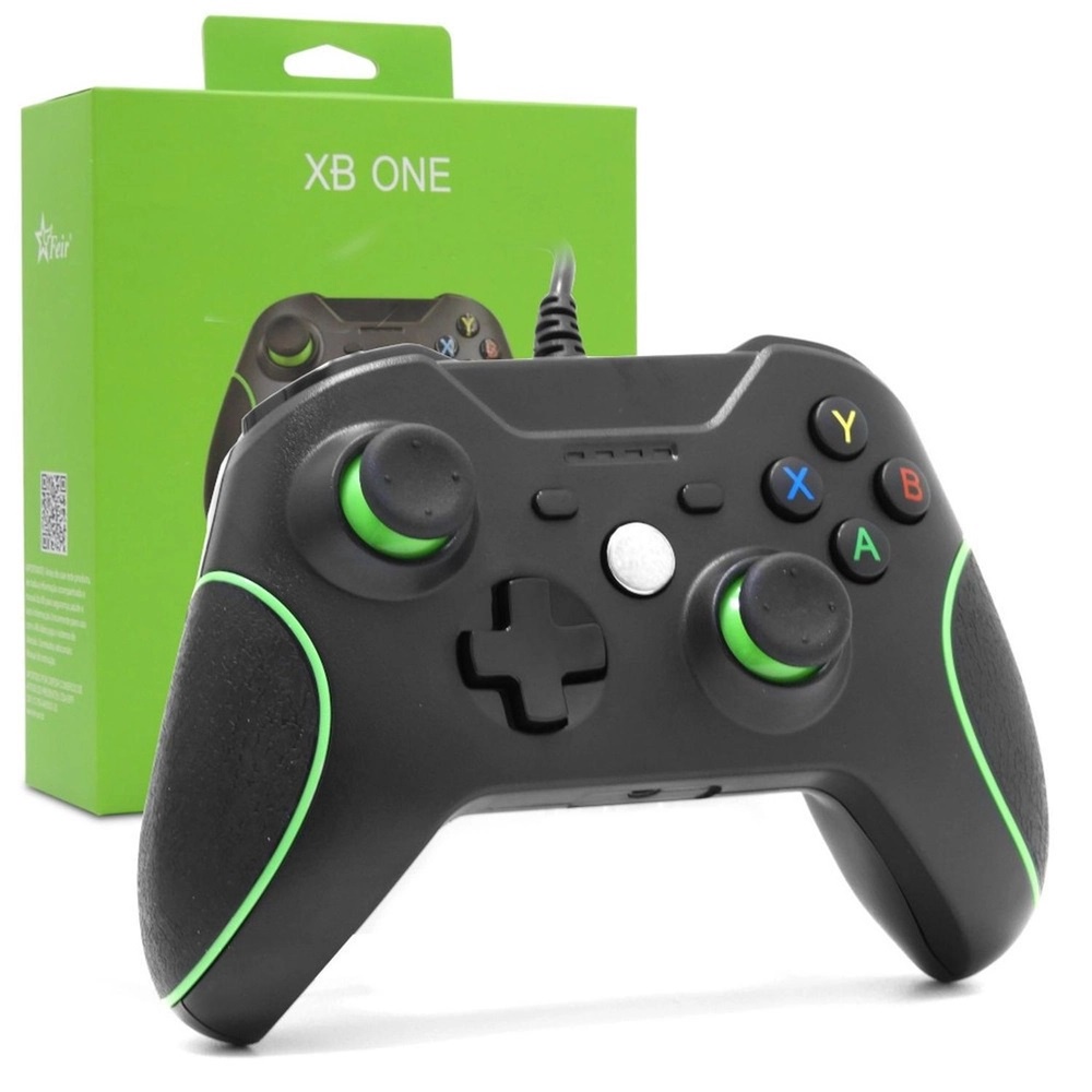 Controle Joystick Manete Computador Pc Gamer e Xbox One Com Fio Kap-x01 ...