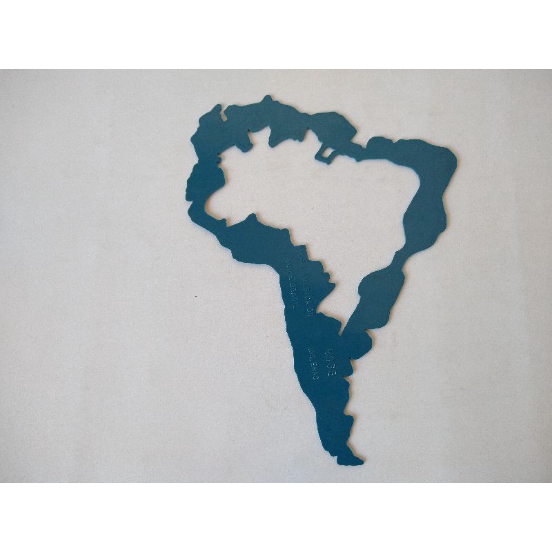 Régua Mapa do Brasil e América Latina - Roge Anos 90 (raridade ...