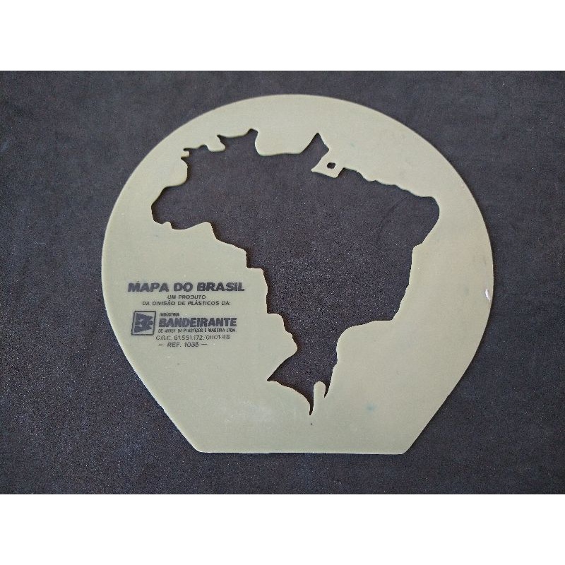 Régua Mapa do Brasil - Bandeirante Anos 90 (raridade) | Shopee Brasil