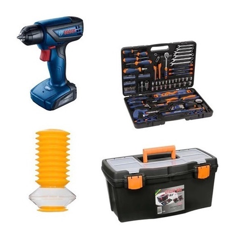 Combo Paraf Gsr 1000 Smart Bosch, Jogo De Ferramentas Dexter | Shopee ...