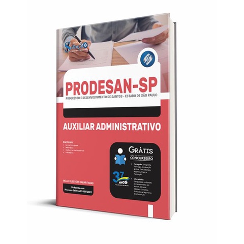 Apostila PRODESAN-SP 2022 - Auxiliar Administrativo | Shopee Brasil