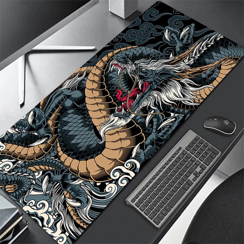 Mouse pad gamer grande estampado dragão chines | Shopee Brasil