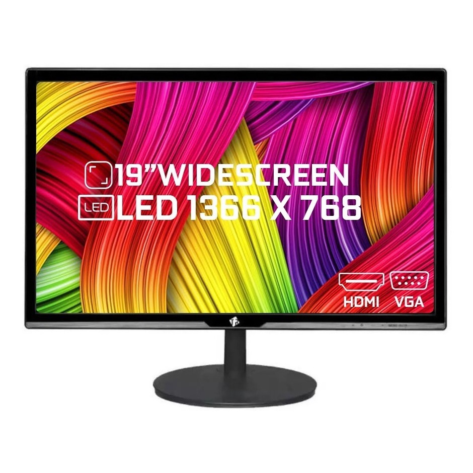 Monitor Tronos 19'' Led Widescreen Vga Hdmi Vesa Bivolt | Shopee Brasil