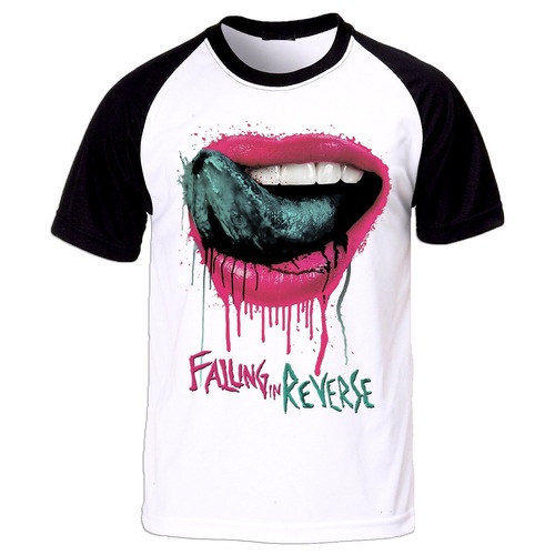Camiseta Falling In Reverse Lips | Shopee Brasil