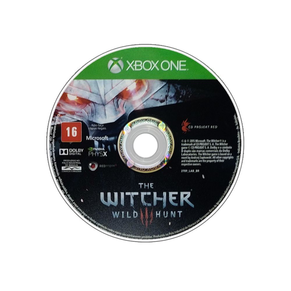 The Witcher 3 Original Xbox One - Com disco original, sem capinha ...