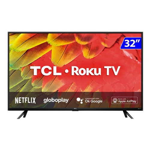 Smart Tv Tcl Led 32 Polegadas Hd Wi-fi Roku Hdmi Usb 32rs530 | Shopee ...