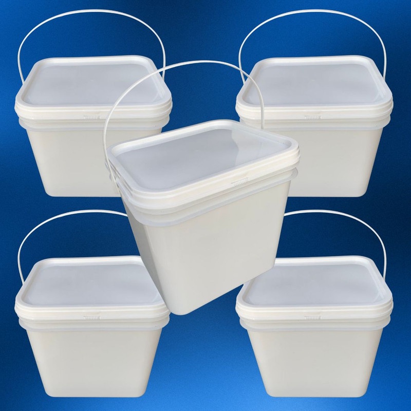 Balde Plástico 3 Litros atóxico BPA free - 5 Pçs | Shopee Brasil