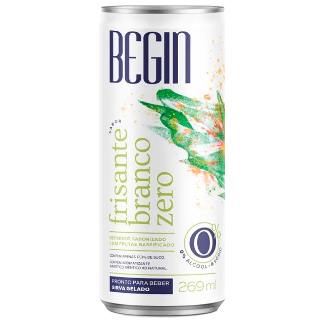 Frisante Branco Zero - Begin Spices Lata 269ML | Shopee Brasil