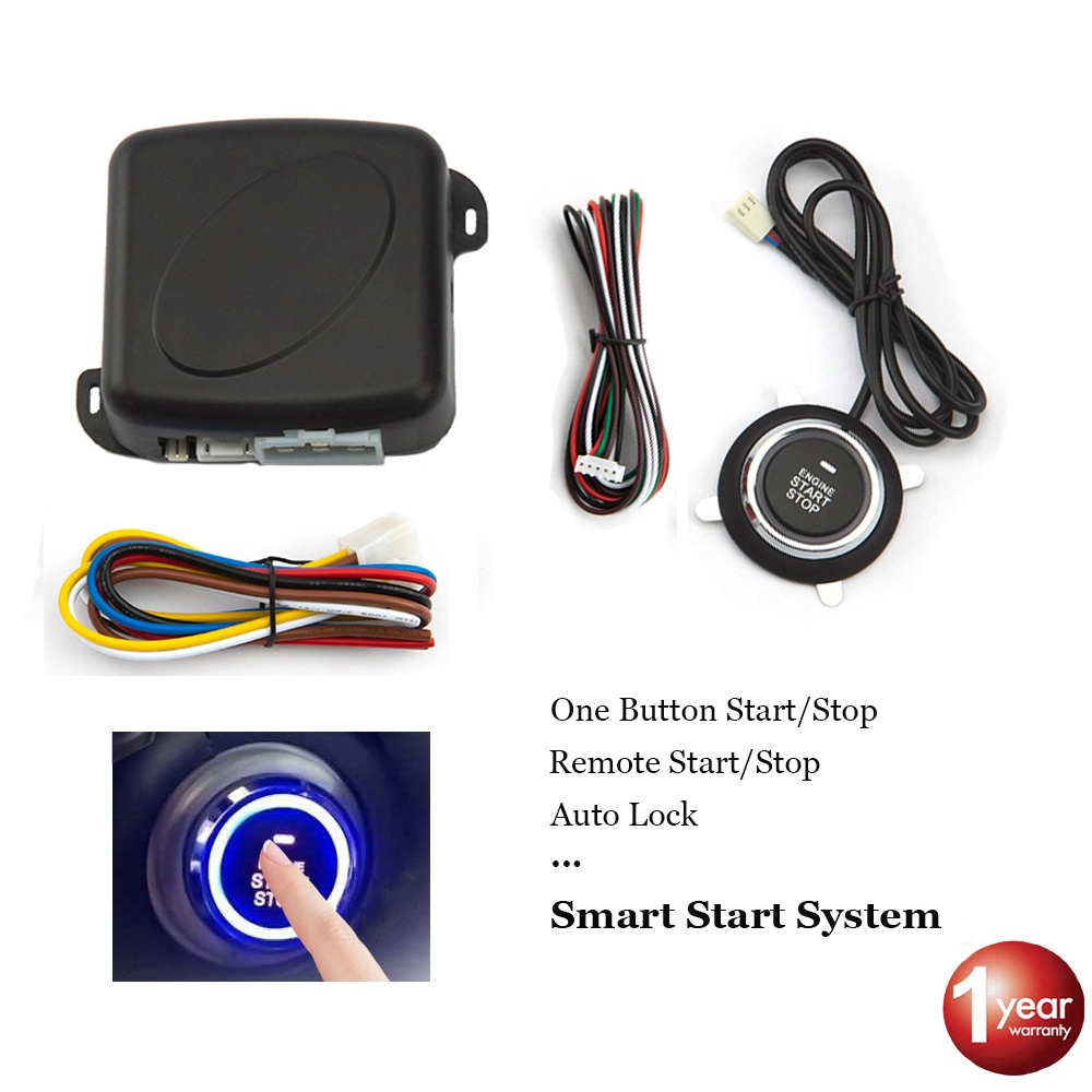 Alarme Automotivo Botão Start Stop Automática 12V Universal Um Botão ...