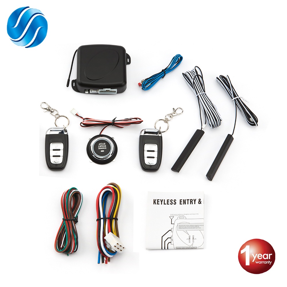 Alarme Automotivo Botão Start Stop Com PKE Kit Anti-roubo Universal 12V ...