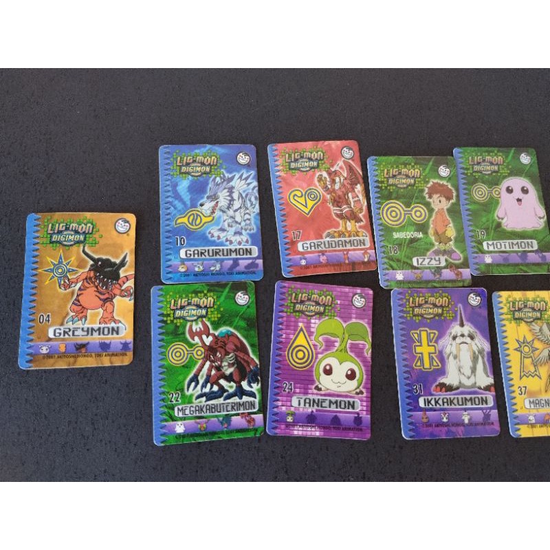 13 Ligmon Digimon Elma Chips - Originais 2001 (tazos, cards) | Shopee ...
