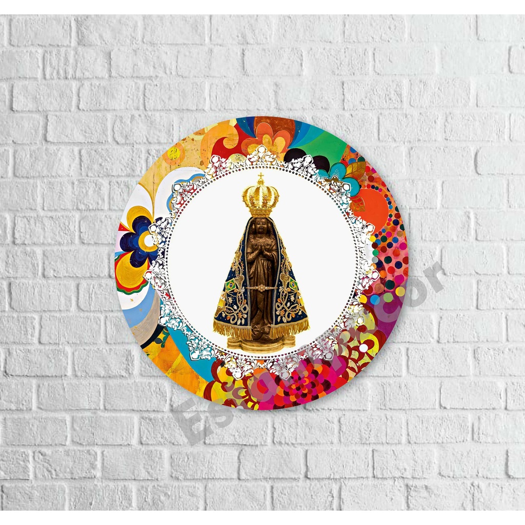 Placa Decorativa Quadro Mandala em MDF Nossa Senhora Aparecida Espessura 3mm | Shopee Brasil